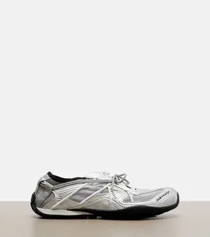 Balenciaga Grey Mix/blk/white Radar Sneakers - Silver