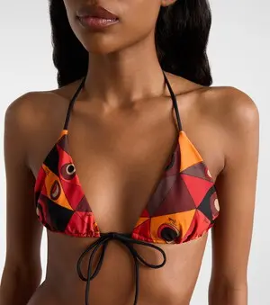 Emilio Pucci Soleil Bikini Top - Orange