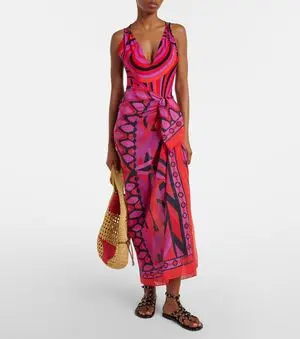 Emilio Pucci Vivara Cotton Beach Cover-up