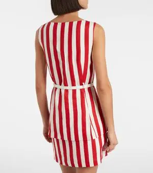 Posse Pamela Striped Linen Vest