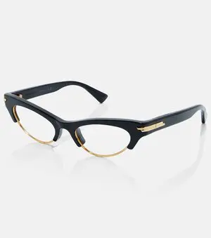 Bottega Veneta Cat-eye Eyeglasses - Black