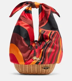 Emilio Pucci Silk Top-handle Bag - Multicoloured