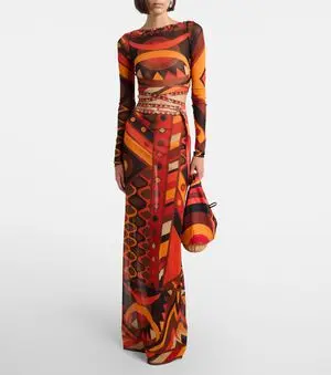 Emilio Pucci Silk Top-handle Bag - Multicoloured