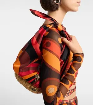 Emilio Pucci Silk Top-handle Bag - Multicoloured
