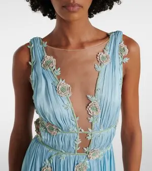 Costarellos Embellished Gown