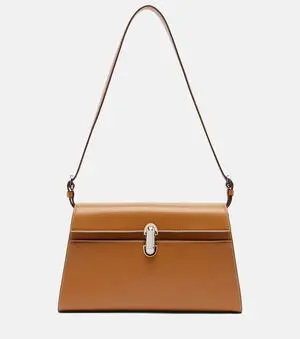 Savette Symmetry Leather Shoulder Bag - Brown
