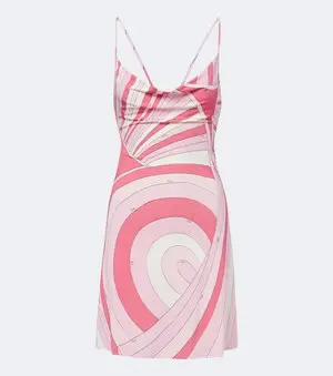 Emilio Pucci Iride Jersey Minidress - Pink