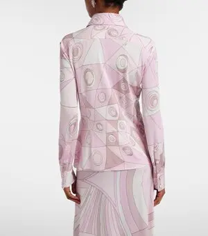 Emilio Pucci Occhi Satin Jersey Shirt