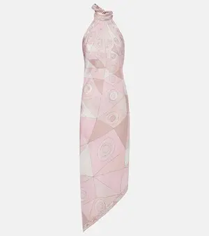 Emilio Pucci Silk Twill Maxi Dress - Pink