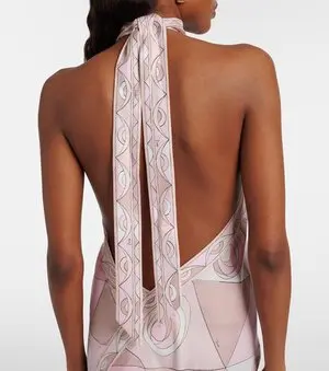 Emilio Pucci Silk Twill Maxi Dress
