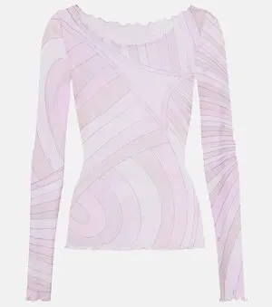 Emilio Pucci Iride Tulle Top