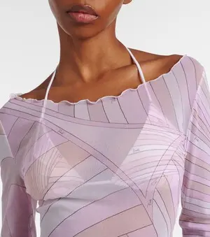 Emilio Pucci Iride Tulle Top