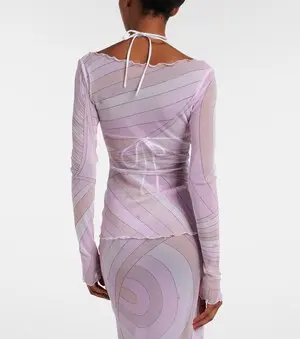 Emilio Pucci Iride Tulle Top