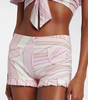 Emilio Pucci Iridescent Jersey Shorts - Pink