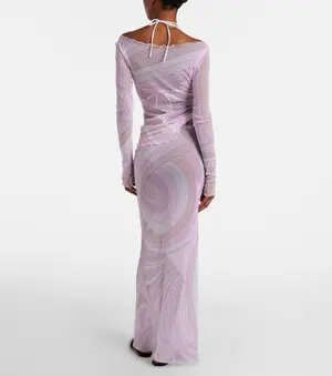 Emilio Pucci Iride Tulle Maxi Skirt