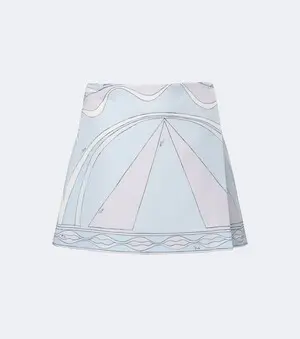 Emilio Pucci Silk Twill Miniskirt