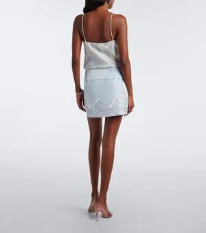 Emilio Pucci Silk Twill Miniskirt