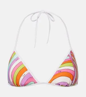 Emilio Pucci Iride Bikini Top - Multicoloured