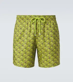 Vilebrequin Mahina Printed Swim Trunks - Green