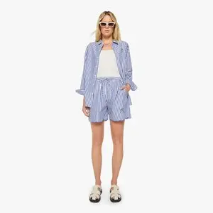 MOTHER The Drawn Freeballer Shorts - Blue