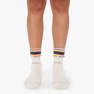 MOTHER MOTHER The Fold Please In The Lines Socks White