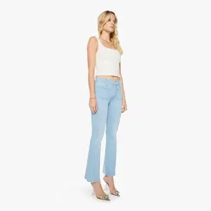 MOTHER The Patch Pocket Weekender Jeans - Light Blue