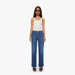 MOTHER Petite The Lil' Kick It Jeans - Blue