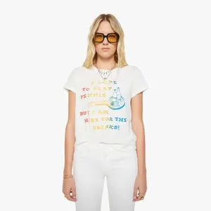 MOTHER The Boxy Goodie I Love To Play Tennis T-shirt - Multi