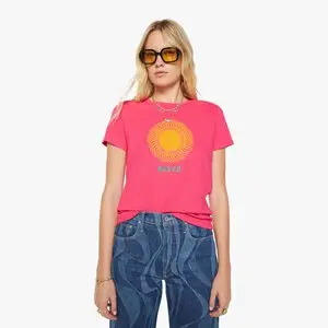 MOTHER The Sinful Baked T-shirt In Pink - Teal