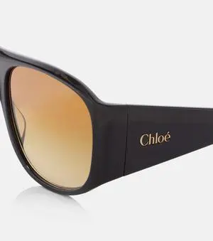 Chloé Oversized Logo Sunglasses