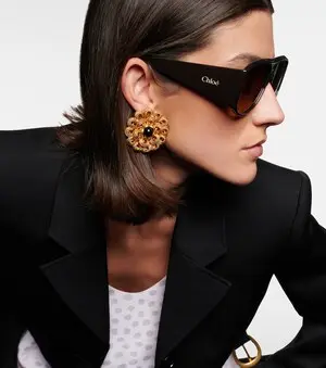 Chloé Oversized Logo Sunglasses