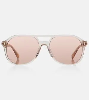 Brunello Cucinelli Aviator Sunglasses - Transparent