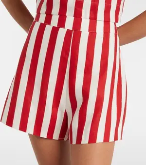Posse Perri Striped Linen Shorts