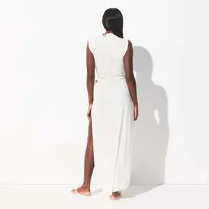 SKIMS Cotton Tie Dress | White | Small | Swim Cover Ups