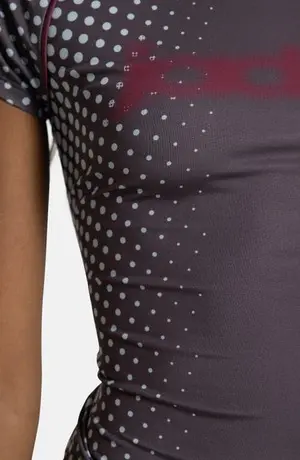 JADED LONDON Illusion Print Football Crop T-shirt
