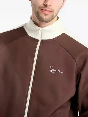 KARL KANI Striped Zip-up Sweatshirt