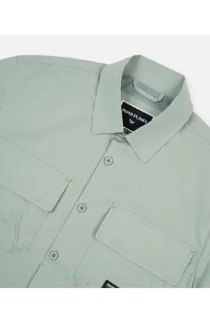 PAPER PLANES Utility Short Sleeve Button-up Shirt