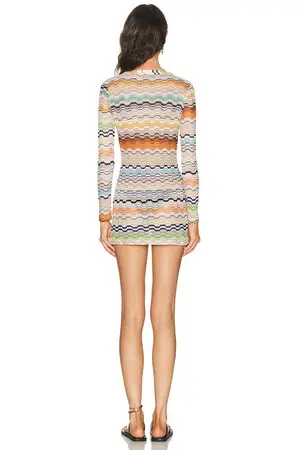 Missoni Plunging V-neck Knit Cover Up Dress
