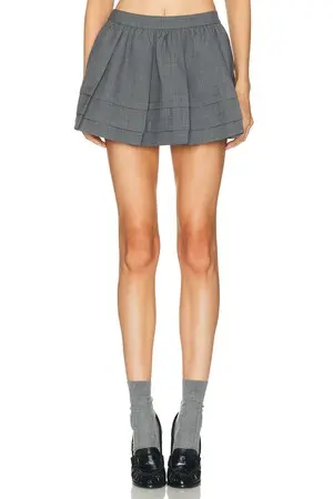 SHUSHU/TONG Tuck Detail Pleated Skirt