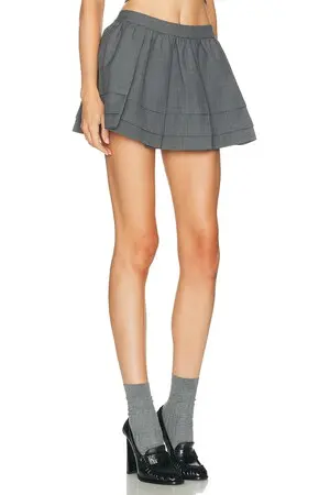 SHUSHU/TONG Tuck Detail Pleated Skirt
