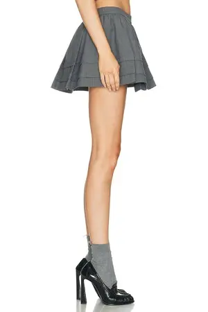 SHUSHU/TONG Tuck Detail Pleated Skirt