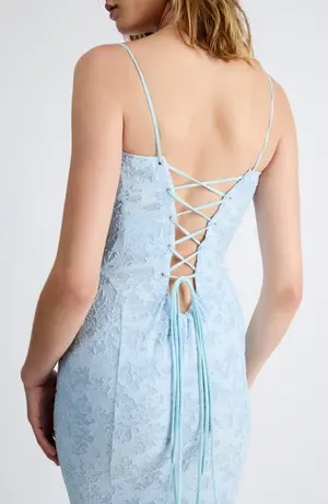EXTRO & VERT Lara Stretch Lace Back Maxi Dress