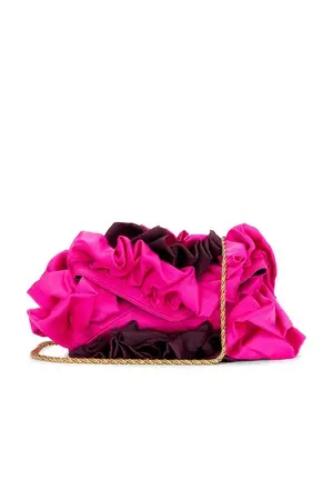 Dries Van Noten DRIES VAN NOTEN Small Ruffle Bag Fuchsia