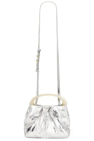 Dries Van Noten Woven Top Handle Bag - Silver