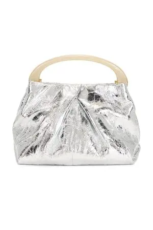 Dries Van Noten Woven Top Handle Bag - Silver