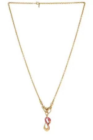 Chloé Tropical Chain Necklace - Berry Pink