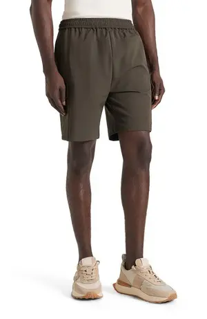 Manière De Voir Maniere De Voir Dimitri Technical Cargo Shorts - Olive