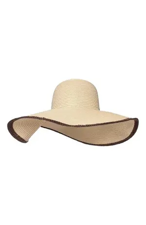 Manière De Voir Oversized Raffia Sun Hat - Natural