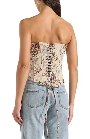 Manière De Voir Scarlett Tapestry Lace Up Corset