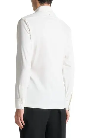 Manière De Voir Tom Slim Fit Tailored Stretch Dress Shirt - Black